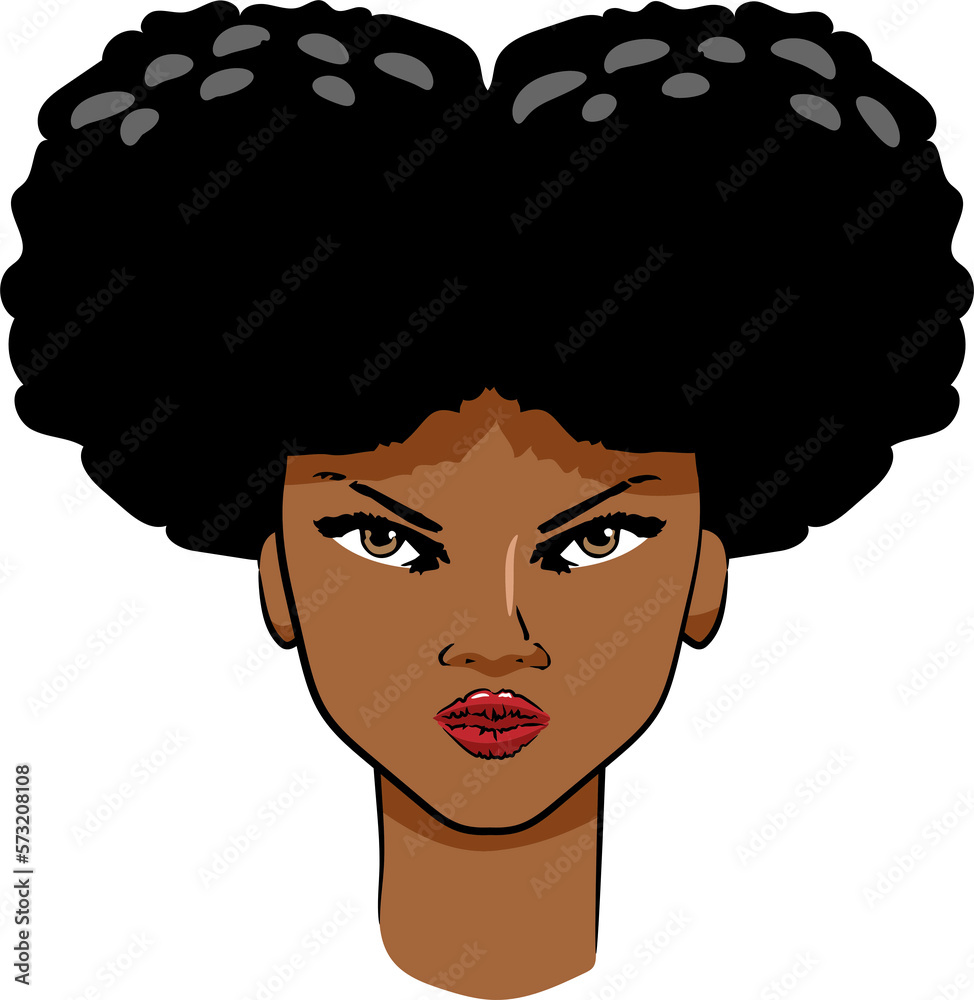 Black woman png graphic clipart design Stock Illustration | Adobe Stock