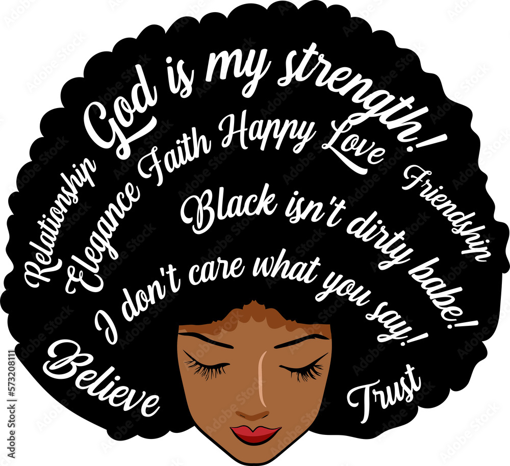 Black woman png graphic clipart design Stock Illustration | Adobe Stock