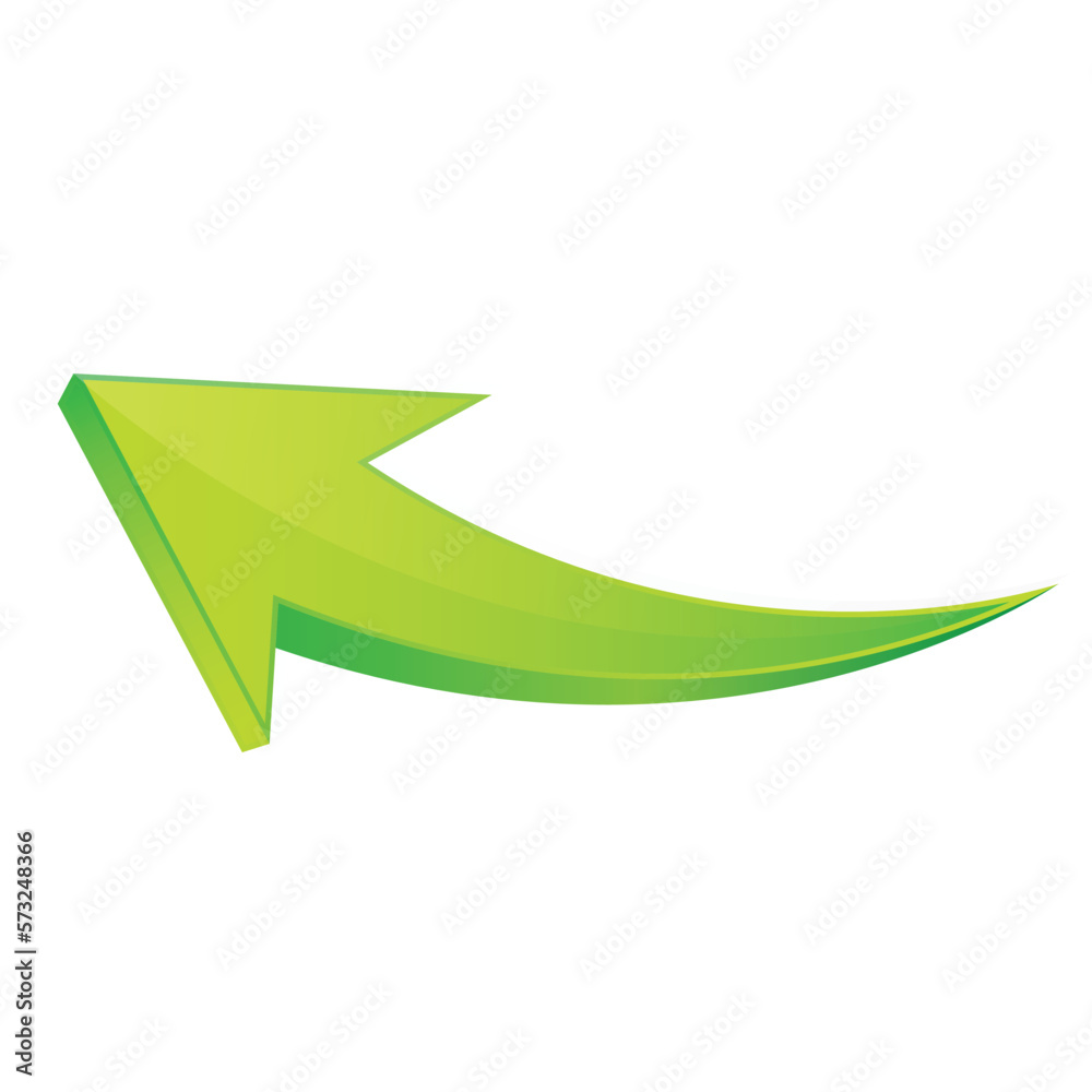 Green Arrow To Pull Elements Clipart Transparent PNG Hd. 3d Green Arrow Right Direction Icon on ...