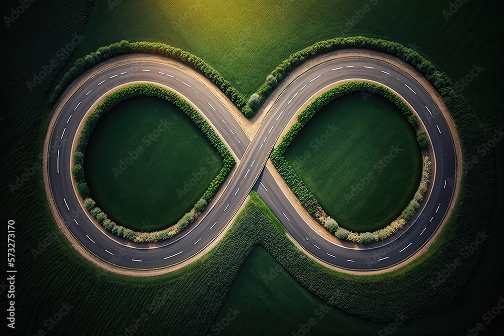 Infinite road infinity figure eight 8 endless eternity insanity going ...