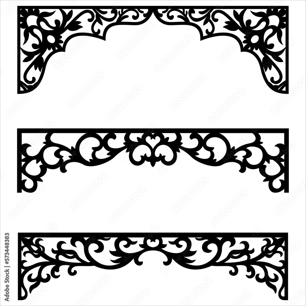 Laser cutting design for the temple, Mandir Jali, Partition arch for ...