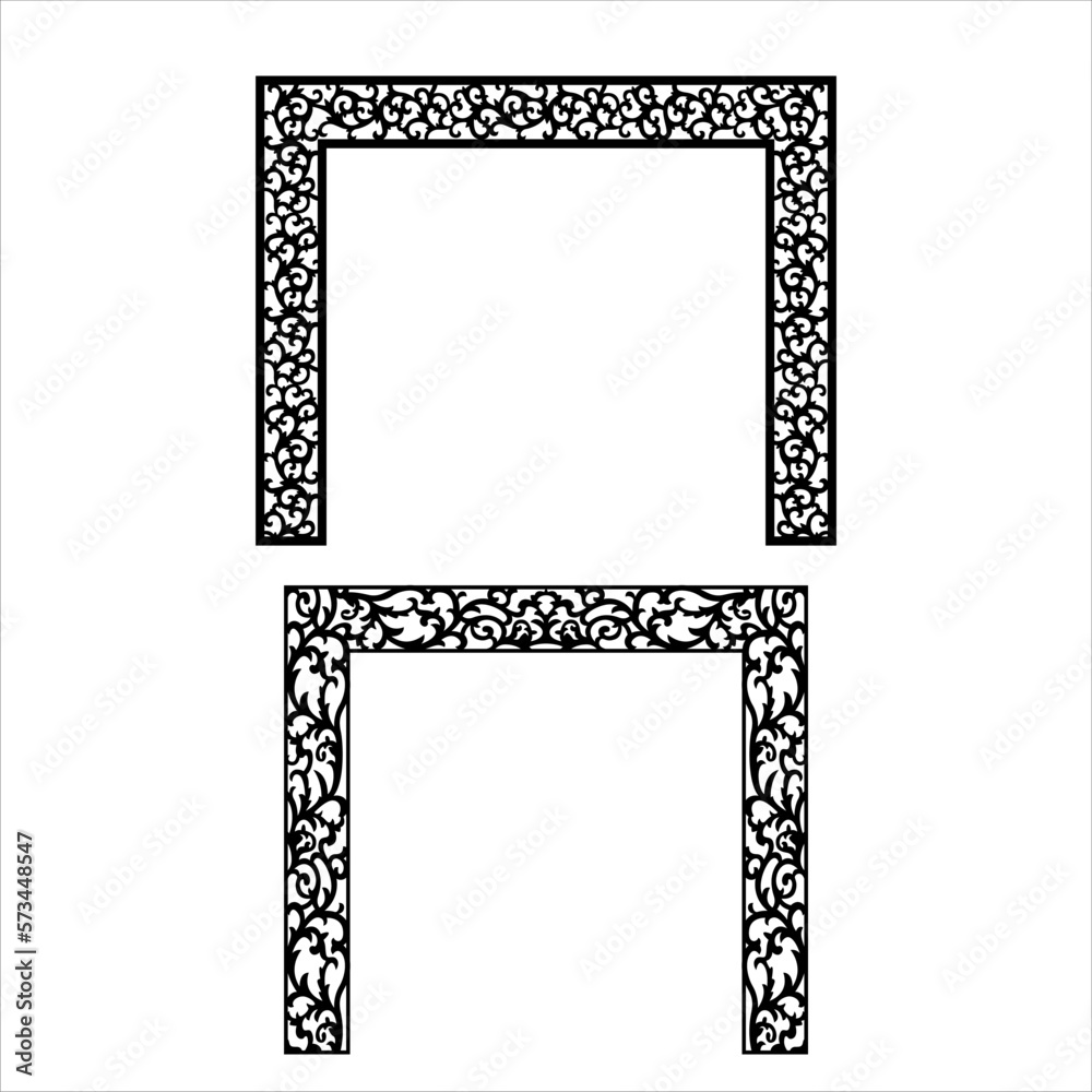 Laser cutting design for the temple, Mandir Jali, Partition arch for ...
