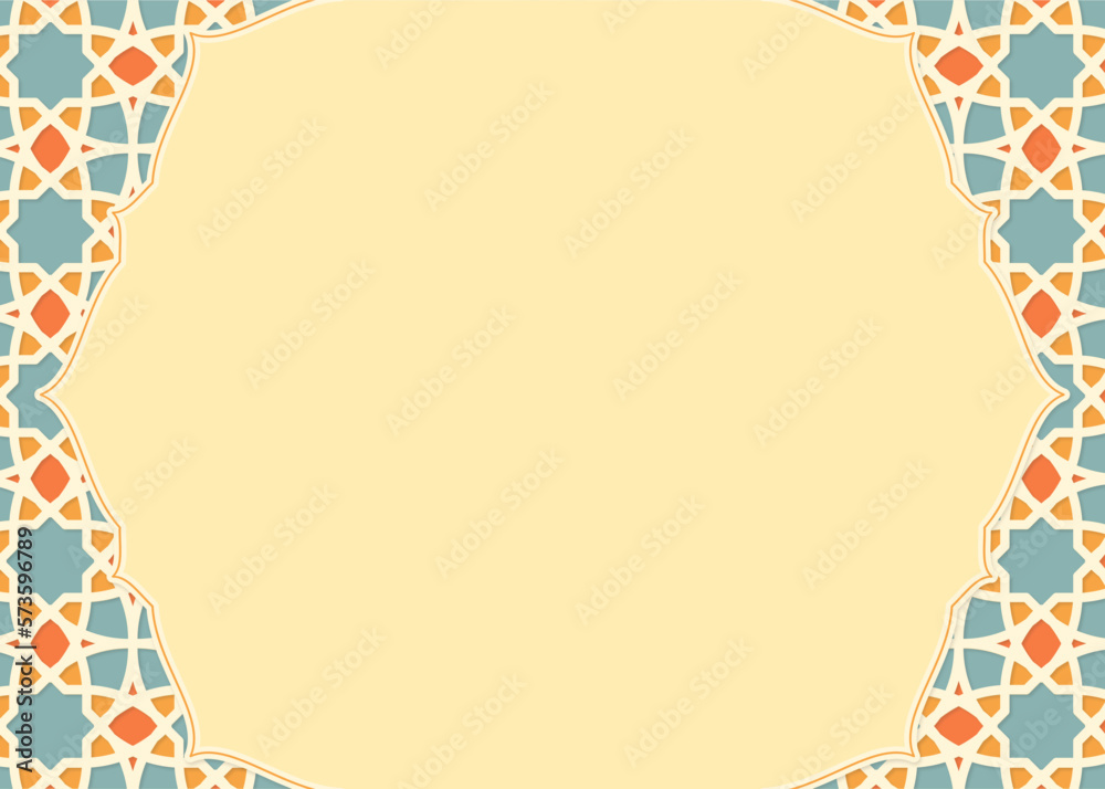 background with Islamic theme. with typical Middle Eastern patterns and ...