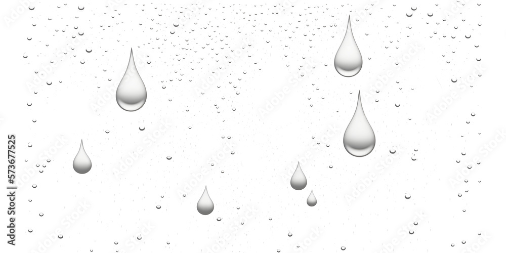Drops of Water, Wet Rain Splash - Isolated Transparent Background Stock ...