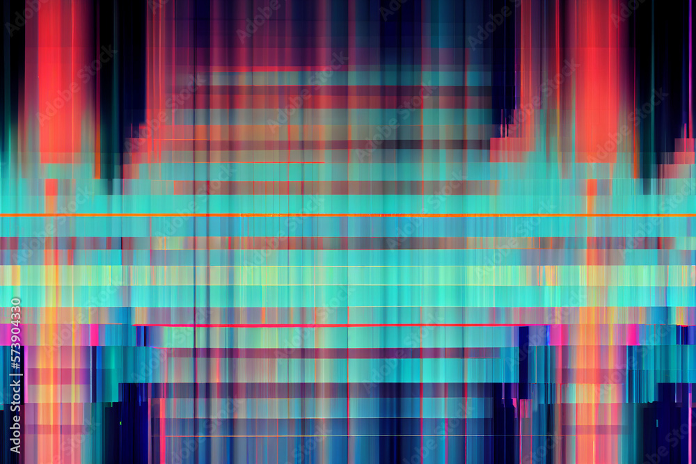 Glitch background. Symbol of cyberpunk, hacker attack. Modern design ...