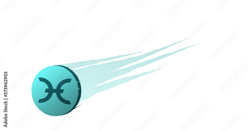 Illustration of the crypto crash of the asset token $HOT coin HOT coin ...