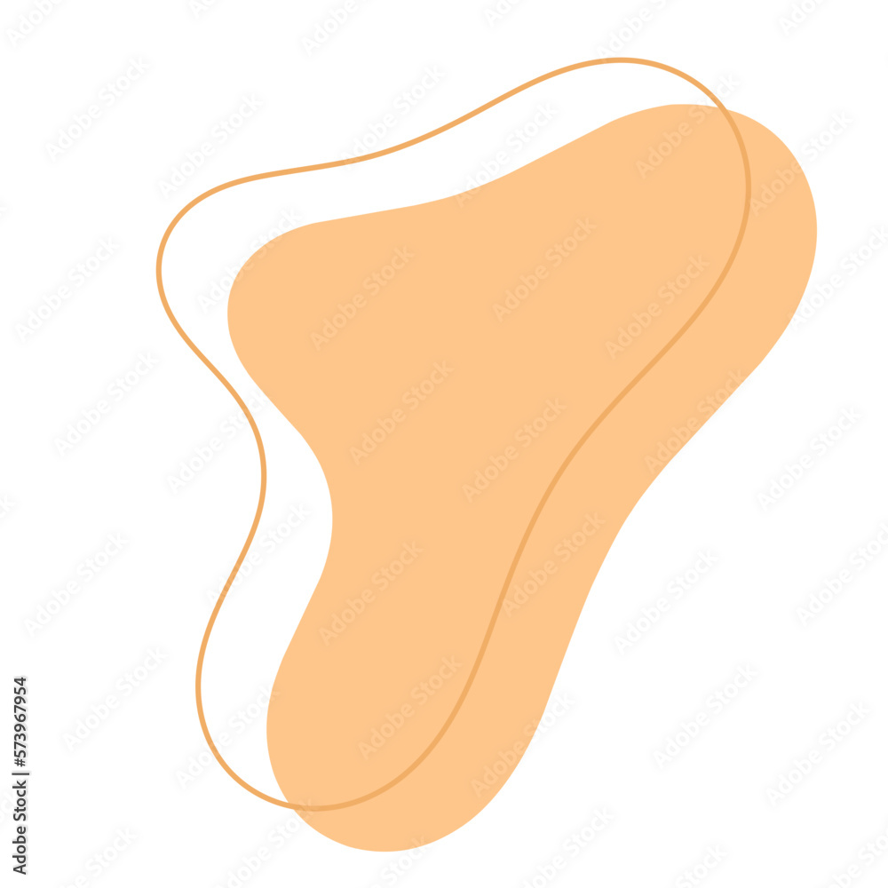 Aesthetic Blob with line art. Blob clipart. Blob png. Abstract shapes ...