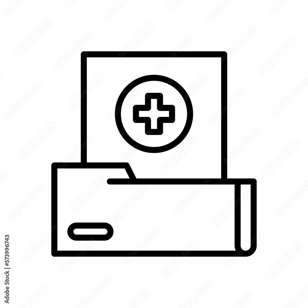 medical folder icon for your website design, logo, app, UI. Stock ...