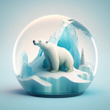 Polar Bear Snow Globe Free Stock Photo - Public Domain Pictures