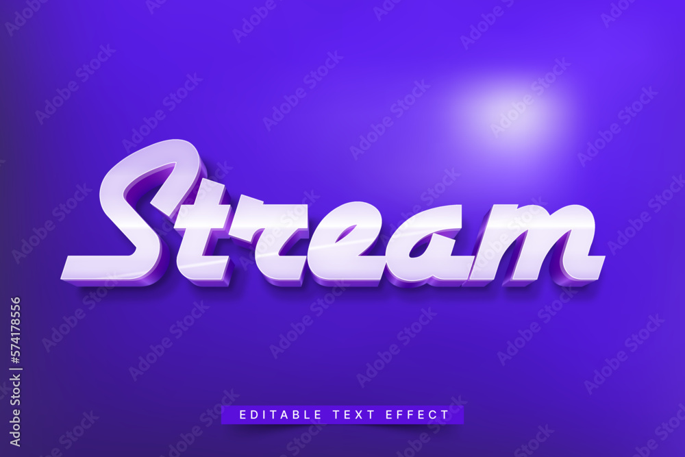 3D Trendy Text Effect Generator Stock Vector | Adobe Stock