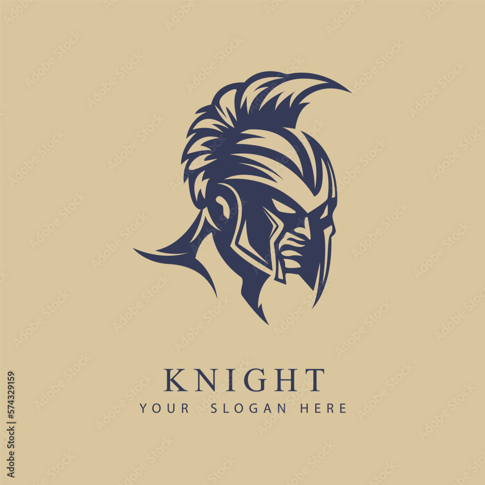 Knight warrior helmets heraldry armor of gladiator and royal guardian ...