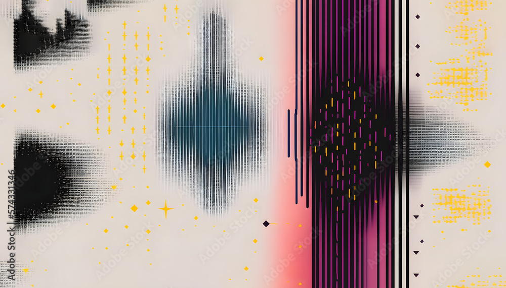 Test Screen Glitch Texture, Abstract illustration of distorted tv test ...