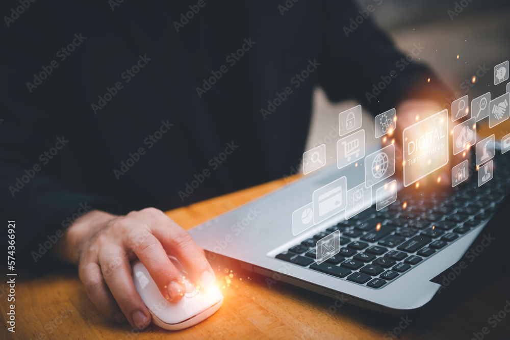 Customer service management, internet and cloud computing.digital ...