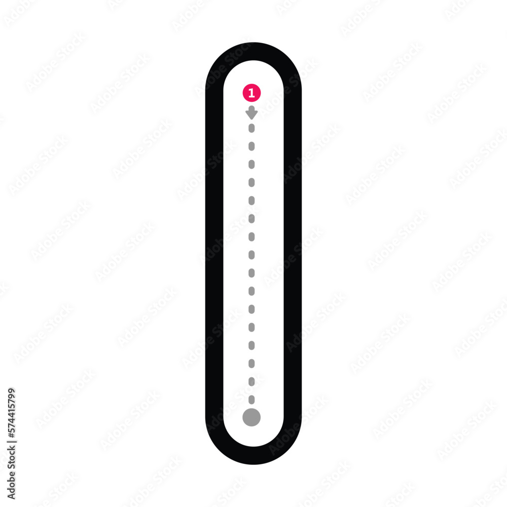 Tracing alphabet letter l lowercase prewriting dotted line element for kindergarten and ...