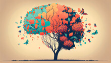 Brain Tree Illustration Free Stock Photo - Public Domain Pictures