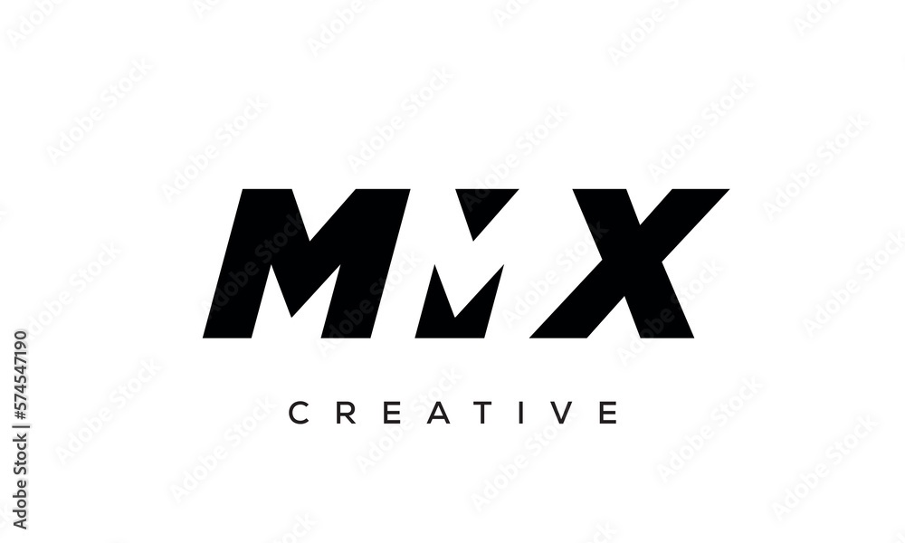 MMX letters negative space logo design. creative typography monogram ...