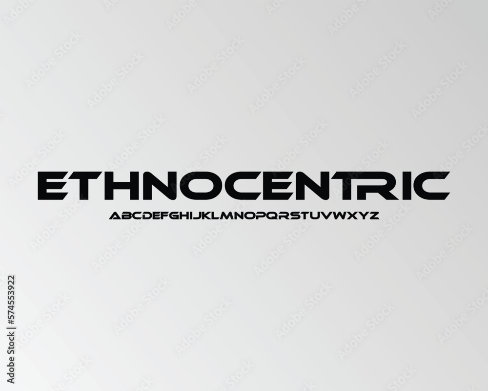 Ethnocentric font for logo and headline. Isolated vector typeset Stock ...