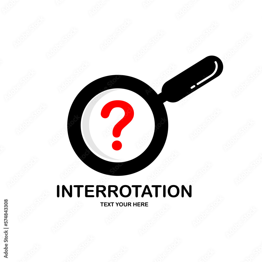 Question lens logo vector design. Suitable for business, criminal ...
