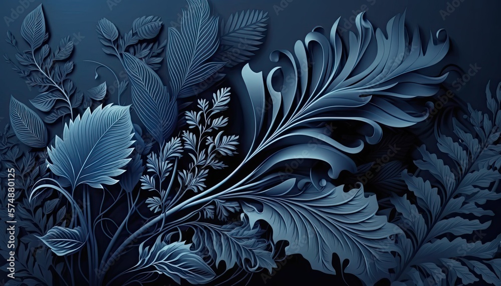 Beautiful Designer Seasonal Background with Navy blue Color Hue Spring ...