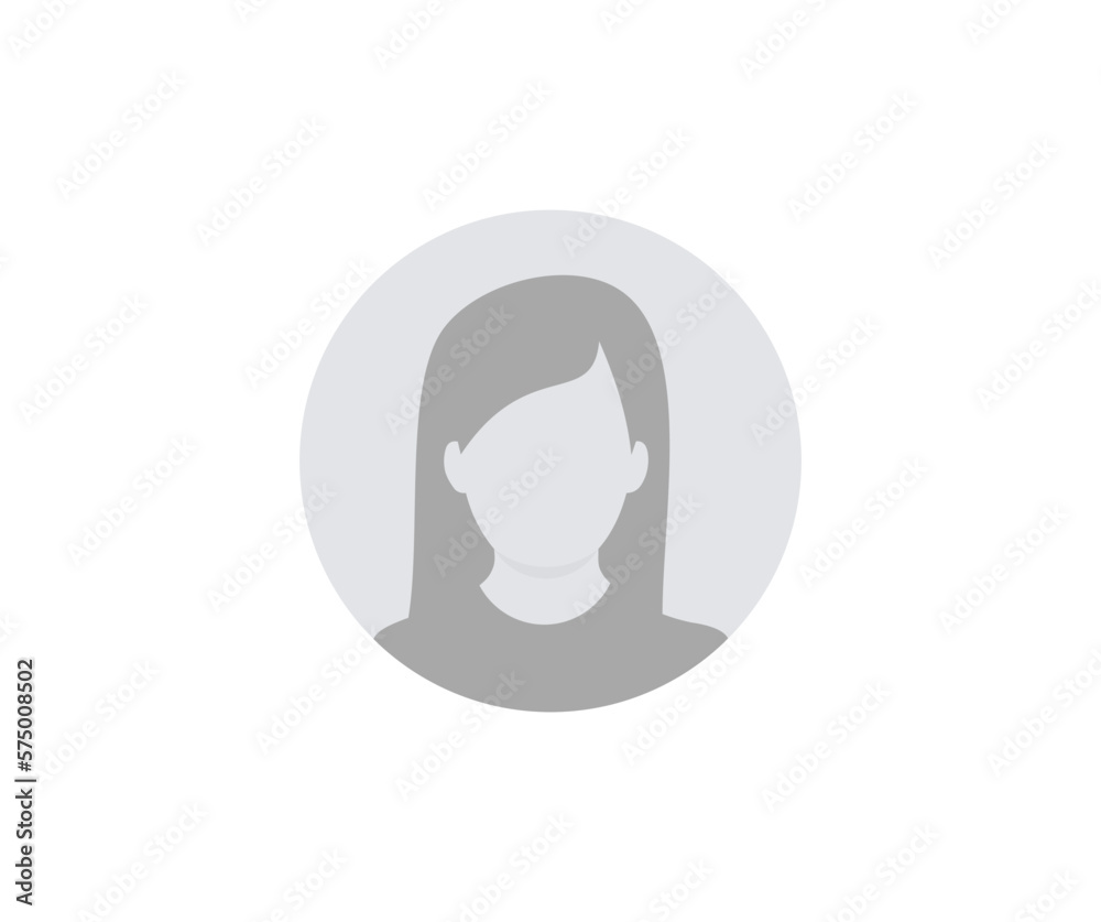 Default Avatar Female Profile. User profile icon. Profile picture ...