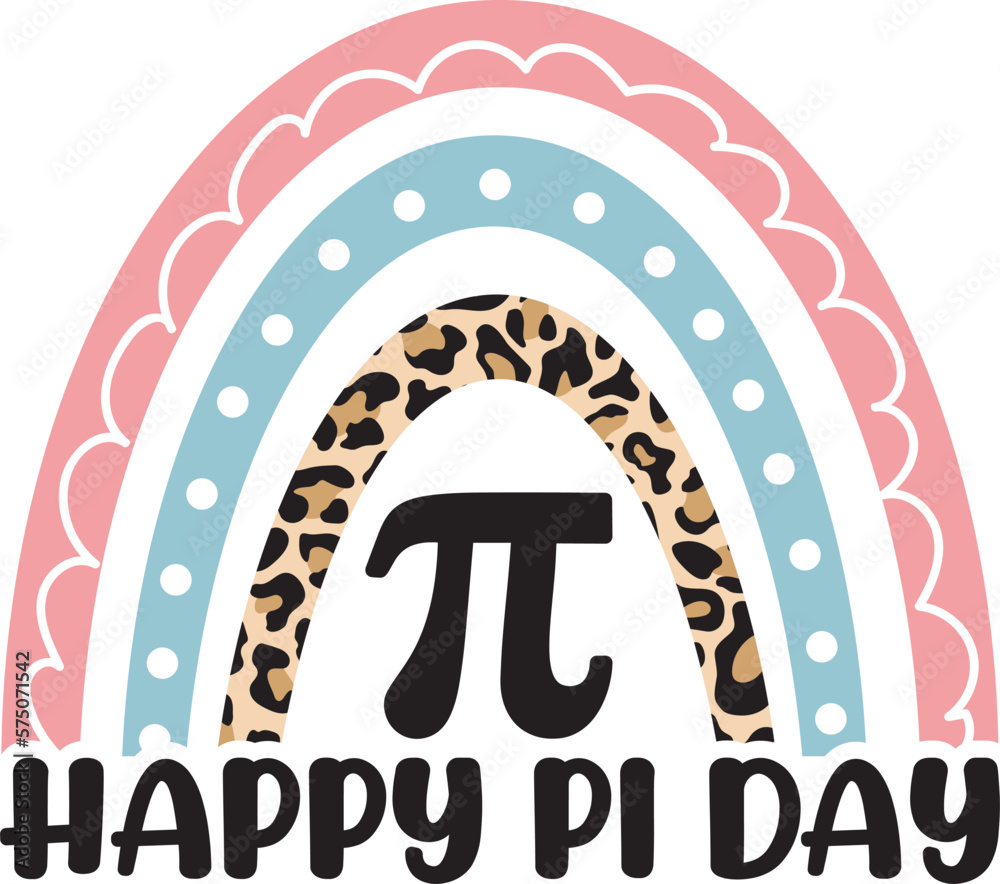 Rainbow Happy Pi Day SVG, Pi Day SVG, 3.14159 SVG for shirts, Funny ...