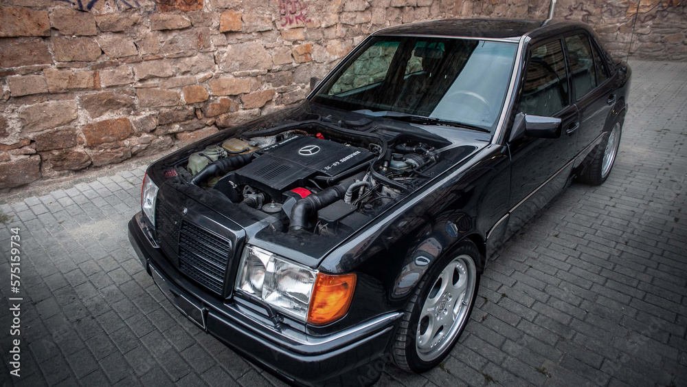 Mercedes W124 BRABUS 6.0L Car Engine Stock Photo | Adobe Stock