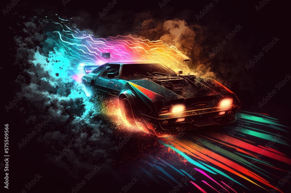 The Ultimate Neon Experience Knight Rider's Sport Drive Car Lights Up ...