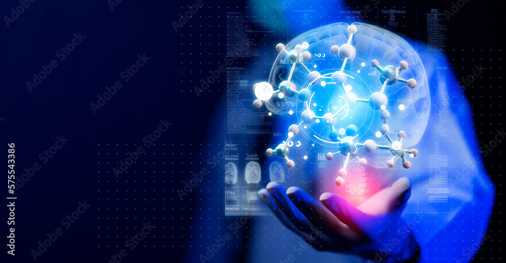 Digital doctor healthcare science medical remote technology concept AI ...