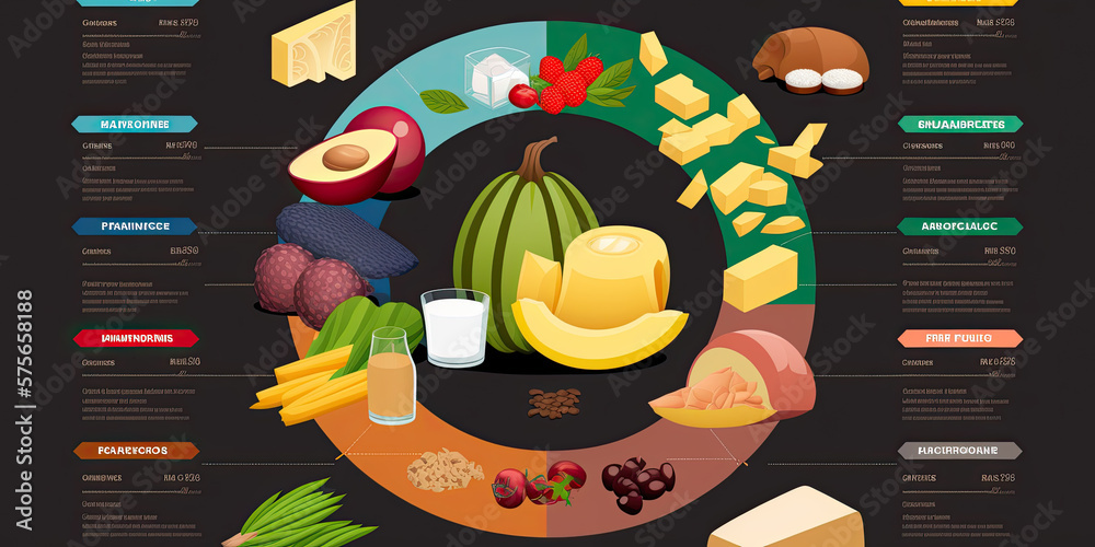 Main food groups macronutrients Carbohydrates fats - Generative AI ...