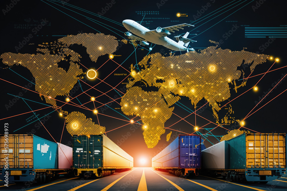 Global supply chain management, transportation logistics optimization ...