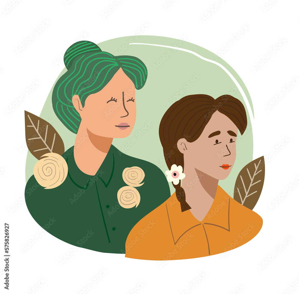 Stock-Illustration Modelo vectorial con mujer. Ilustraci√≥n con fondo transparente, estilo ...