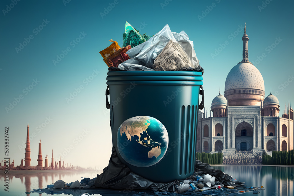 Global environment problem of plastic waste pollution in India ...