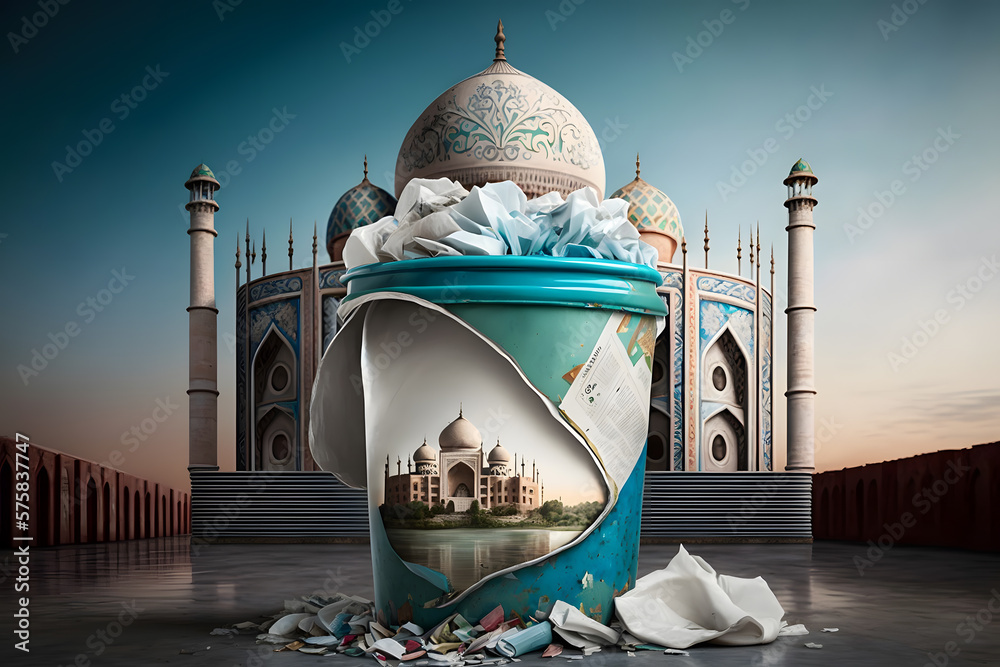 Global environment problem of plastic waste pollution in India ...