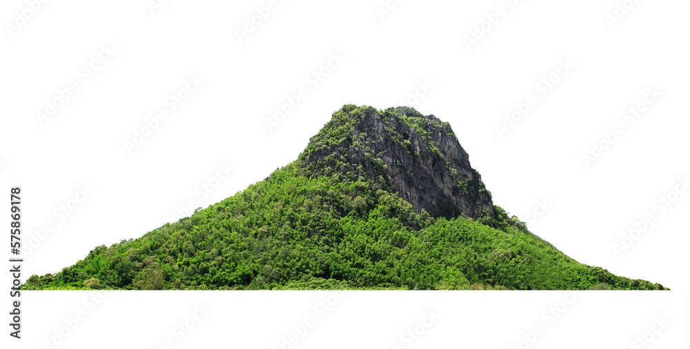 Panorama island, hill, mountain on transparent background. png file ...