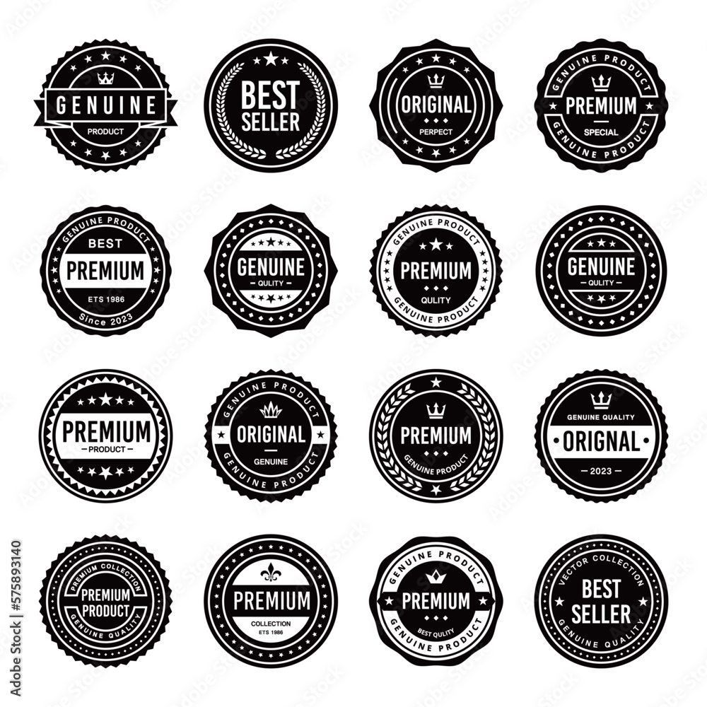 Classic Vintage Retro Premium Vector Badge, Emblem, Logo, Label ...