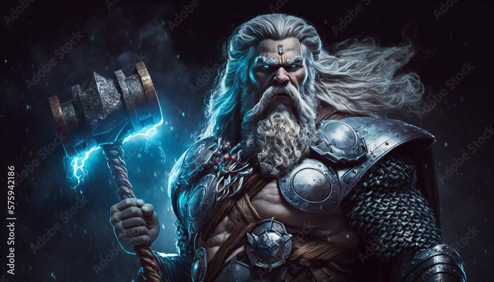 Thor, god of thunder, lightning, and battle - German Mythologies ...