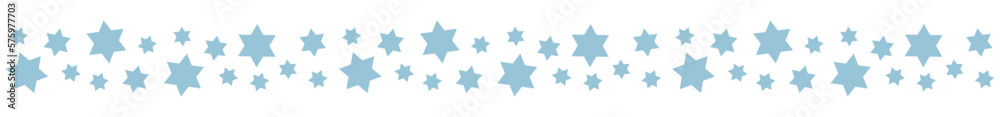 Seamless border garland with blue stars of David for Passover, Pesach ...
