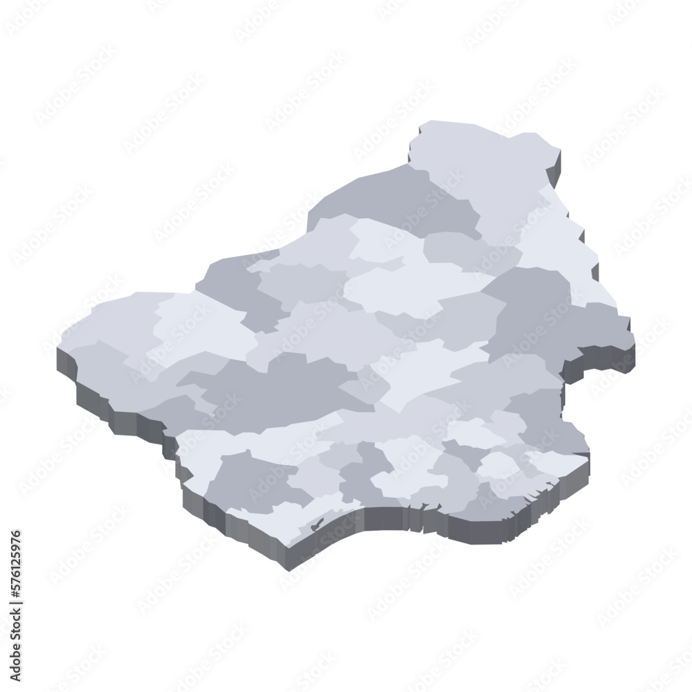 Nigeria political map of administrative divisions - states and federal ...