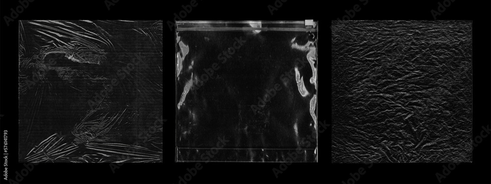 Polyethylene packaging for cd cover, vinyl. Photo with sealed effect ...