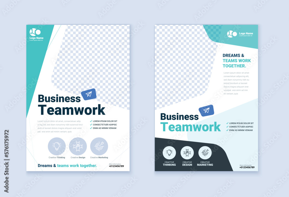 Business Brochure Concept. Flyer Design. Leaflets a4 Template. Banner ...