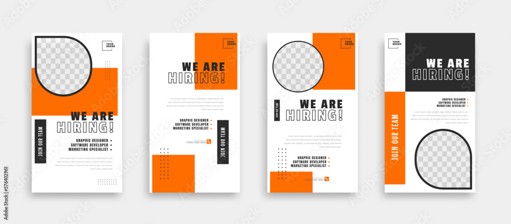 We are hiring job vacancy social media post banner design template with ...