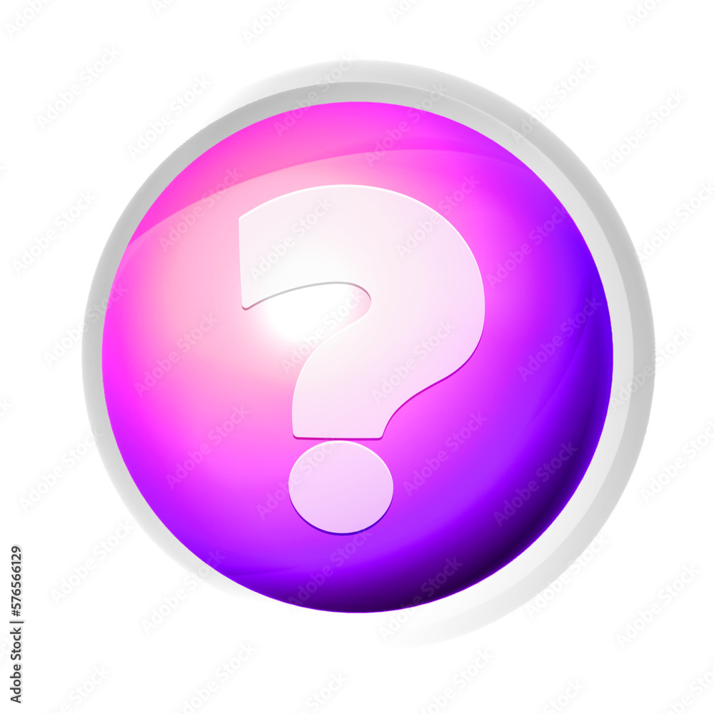Question mark symbol colorful game button Stock Illustration | Adobe Stock