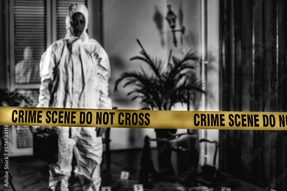 Forensics. Collecting Clues from the Crime Scene Stock Photo | Adobe Stock