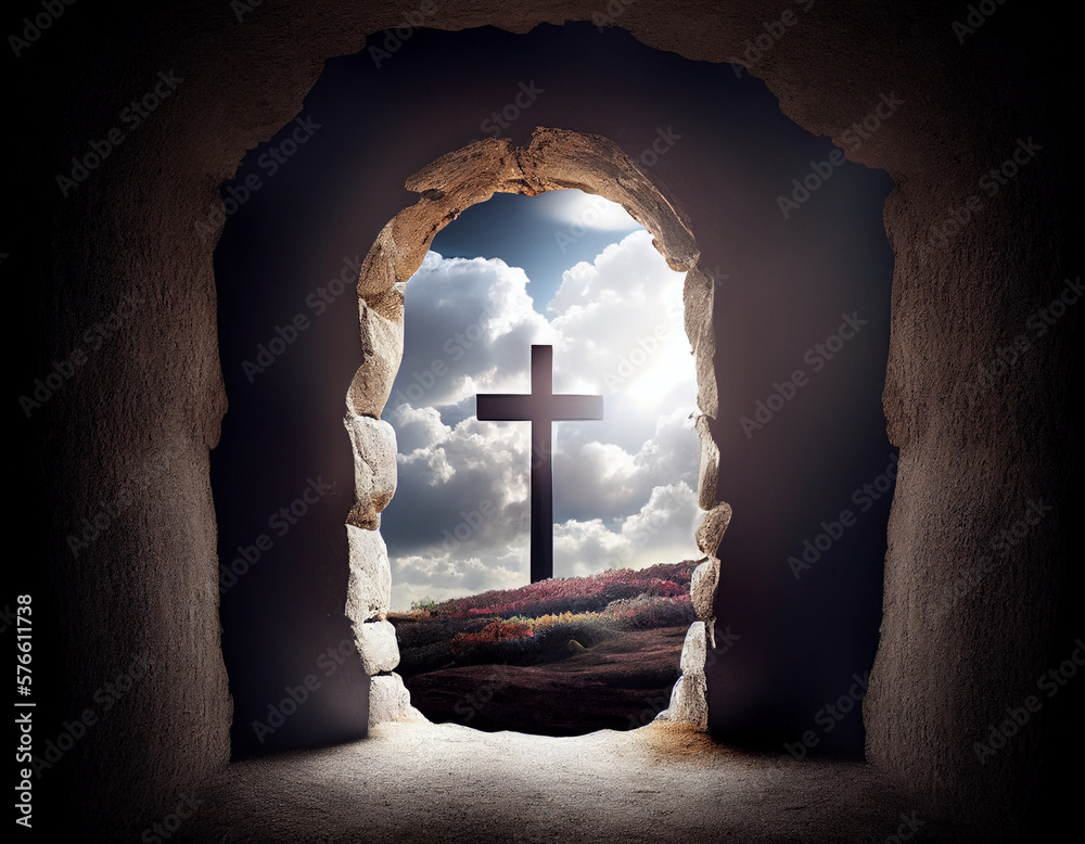 Ilustración de Stock Good Friday, Easter, Crucifixion and Resurrection ...