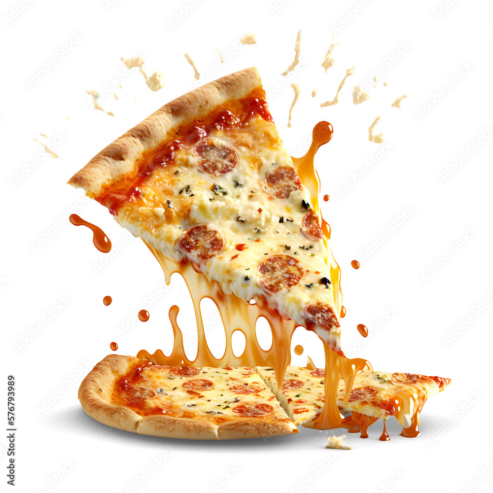 Stock-Illustration „Pizza Love: A Graphic Design Masterpiece Featuring ...