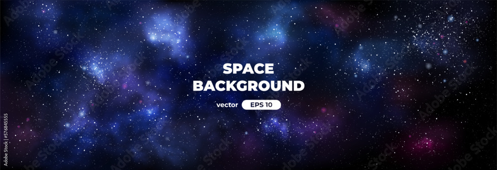 Space background with bright shining stars. Star universe. Beautiful ...