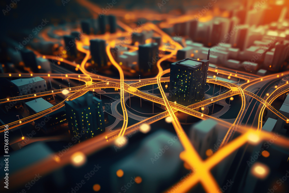 Stockillustrationen Integration of modes and network, Mobility as a ...