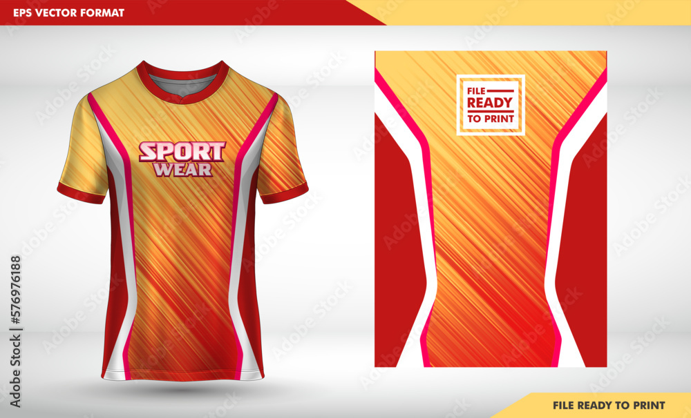 t-shirt sport design template with abstract line halftone pattern for ...