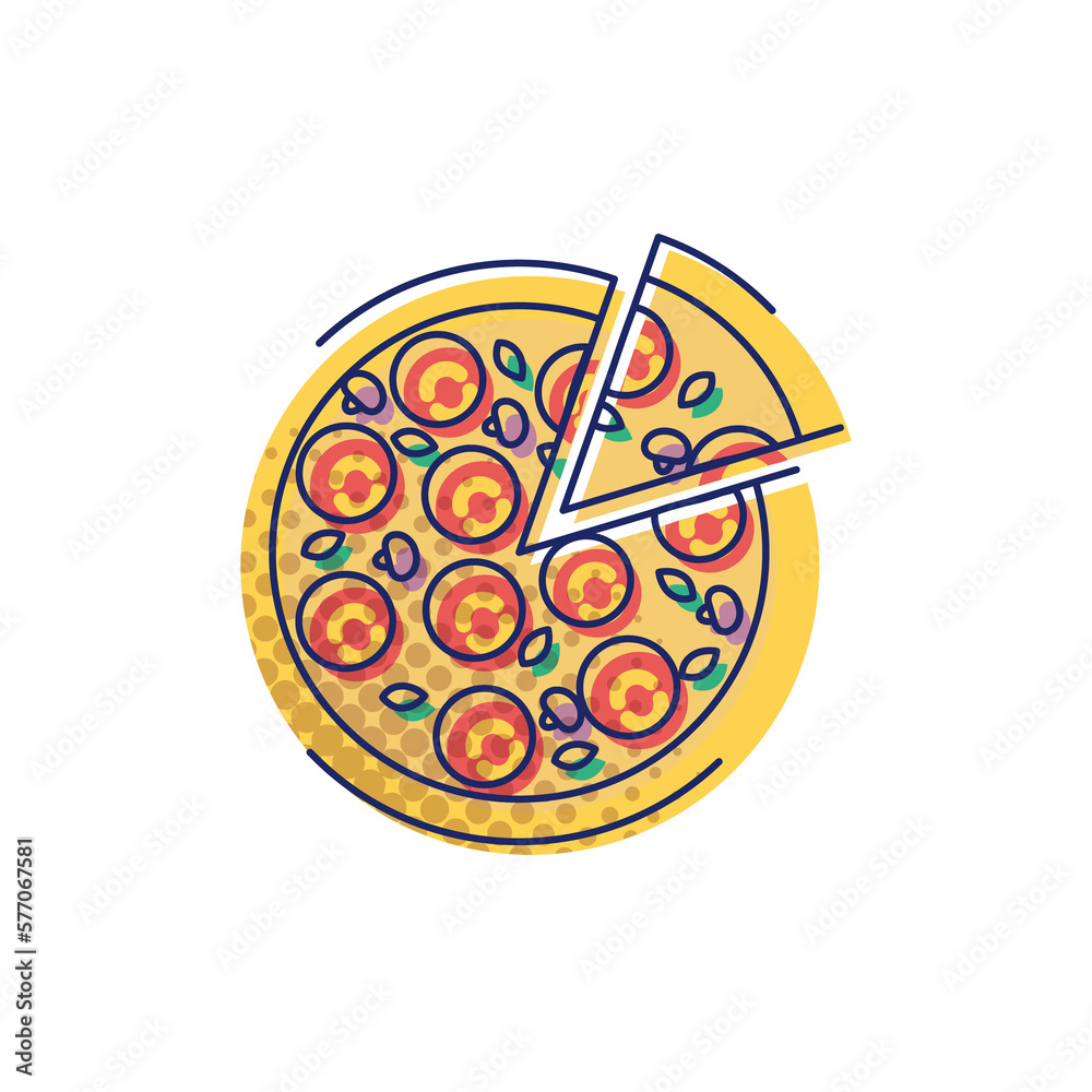 pizza icon PNG image with transparent background Stock Illustration ...
