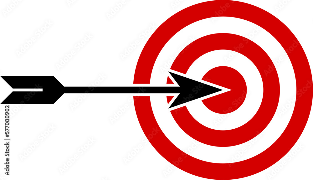 Target and Arrow Aim Archery Bulleye or Mission Succesfully ...